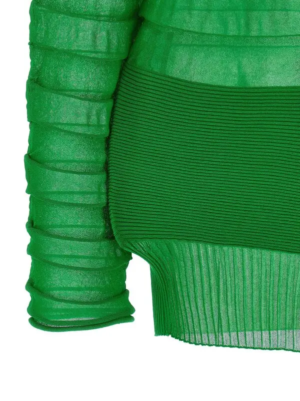 Issey Miyake Moving Knit Top - Green