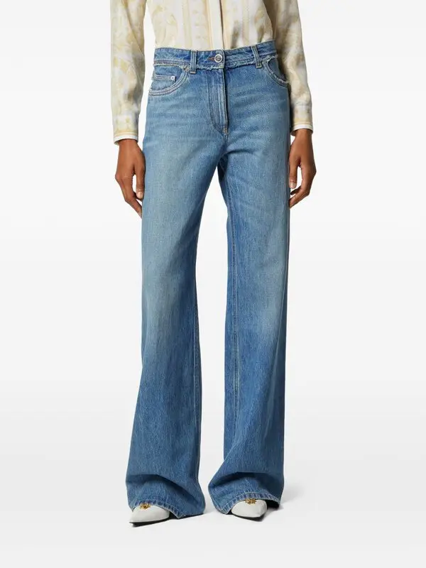 Versace Denim Cotton Jeans - Blue