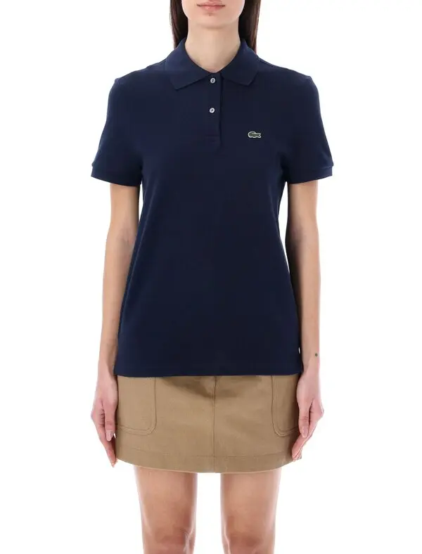 Lacoste Cotton Polo Shirt - Marine Blue
