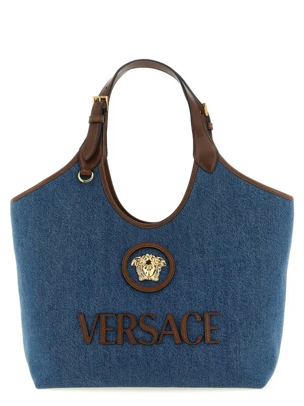 Versace La Medusa Shopping Bag - Blue