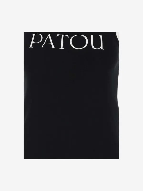 PATOU Logo Tank Top - Black