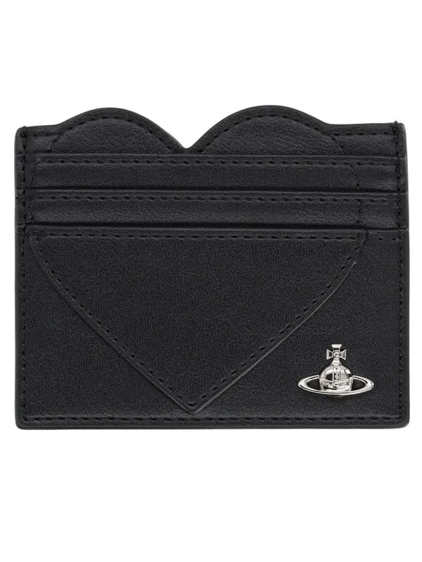 VIVIENNE WESTWOOD Card Holder 'heart - Black