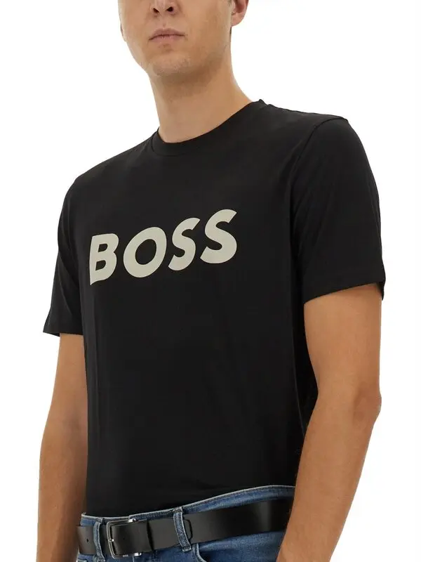 BOSS Thinking 1' T Shirt - Black