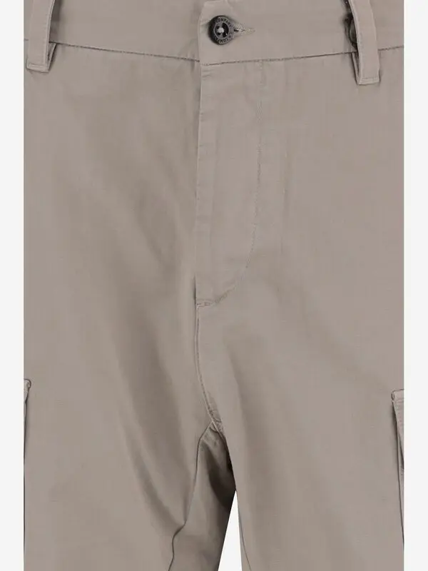 C.P. COMPANY Cotton Trousers With Logo