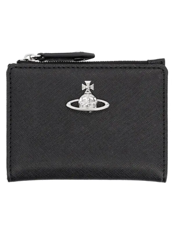 VIVIENNE WESTWOOD Card Holder With 'orb' Detail - Black