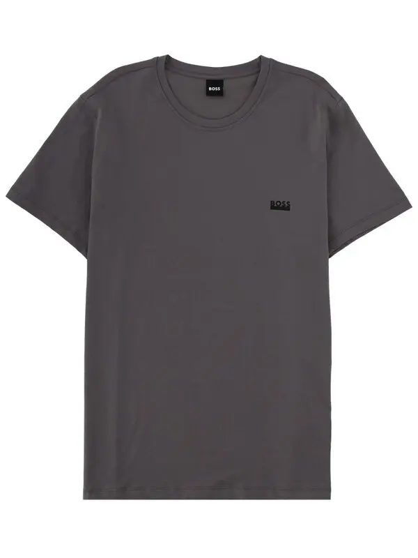 BOSS T Shirt With Logo - Grey