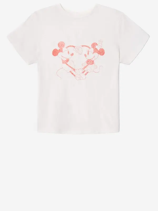 RE/DONE Disney Heart Hands T-shirt