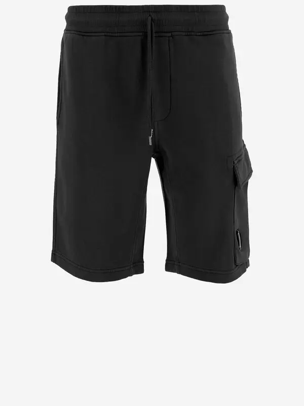 C.P. COMPANY Cotton Shorts - Black