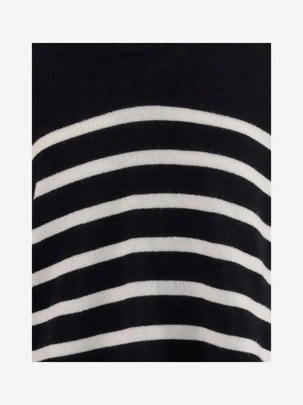 ALLUDE Cashmere Striped Sweater - Red
