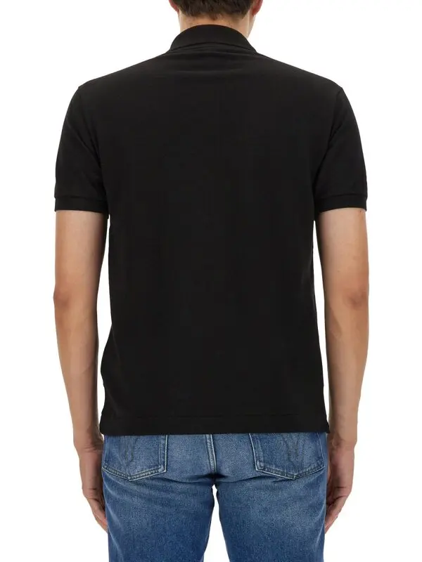 Lacoste Polo With Logo - Black