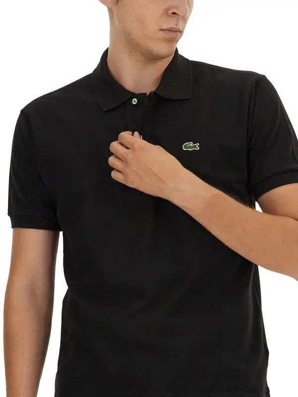 Lacoste Polo With Logo - Black