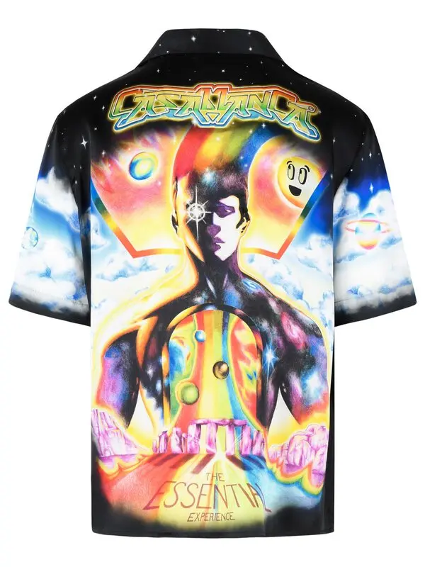 Casablanca Essential Experience' Silk Shirt - Black