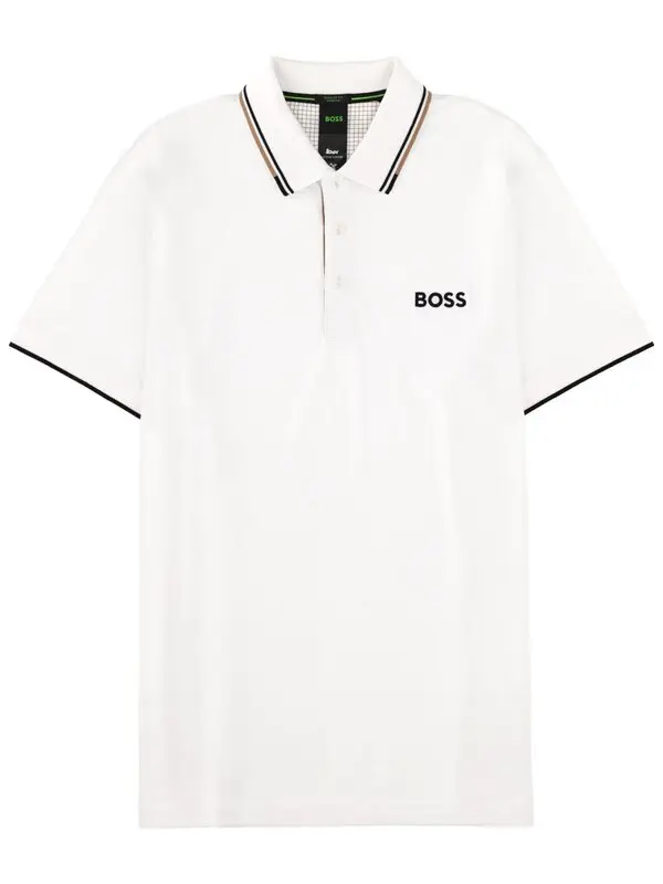 BOSS Polo With Logo - White