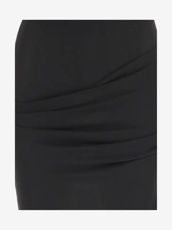 Jacquemus Draped Mini Dress - Black