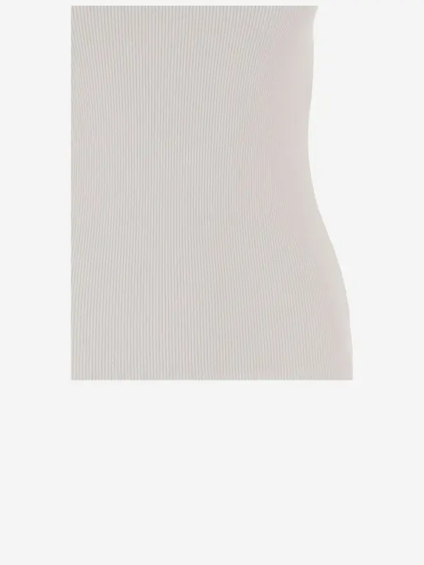 Vince Stretch Cotton Blend Tank Top