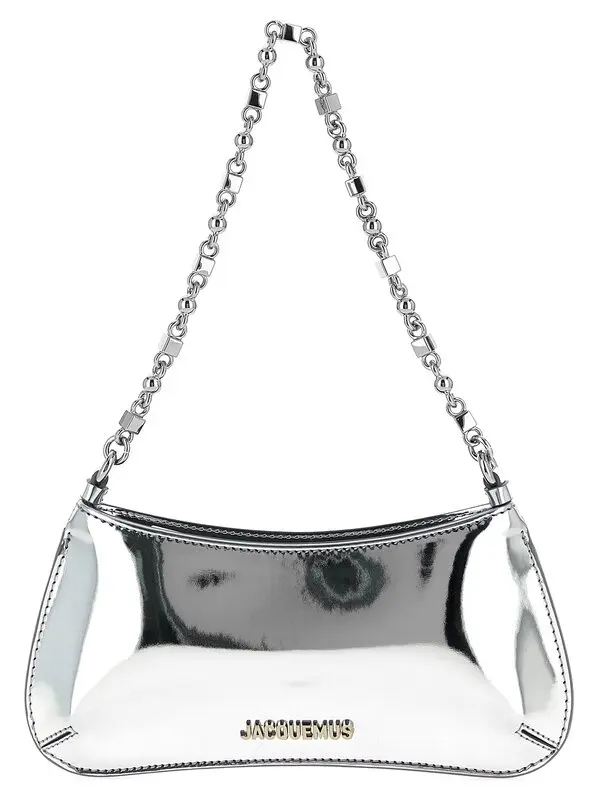 Jacquemus Le Petit Bisou Chaine Shoulder Bag - Silver