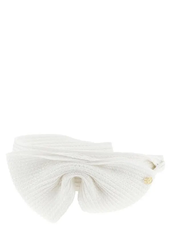 MAISON MICHEL Beth Headband - White