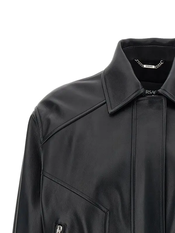 Versace Leather Blouson