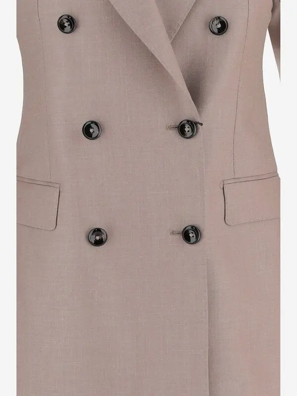 Tagliatore Wool And Silk Blend Jacket - Beige
