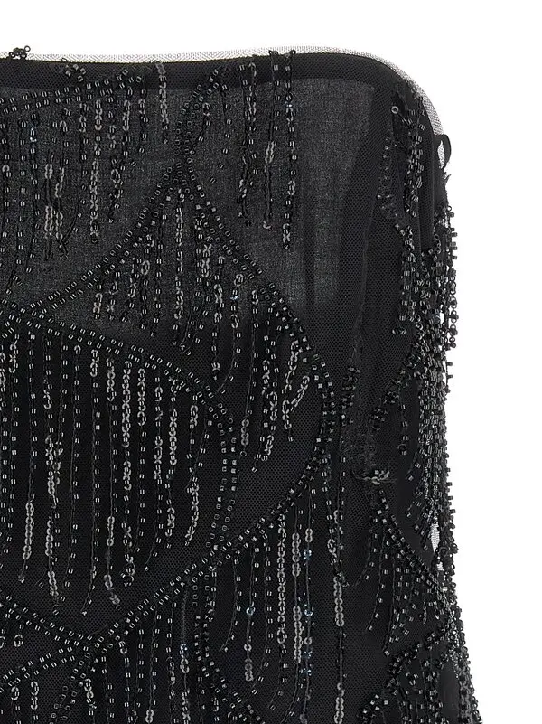 ROTATE BY BIRGER CHRISTENSEN Sequin Embellished Sleeveless Top