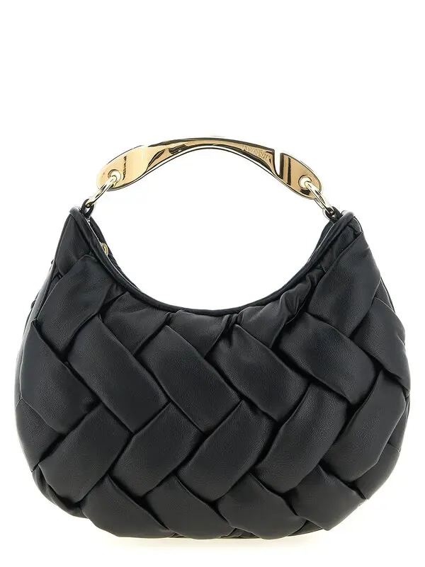Twin-set Weaved Handbag - Black