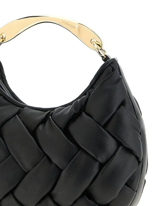 Twin-set Weaved Handbag - Black