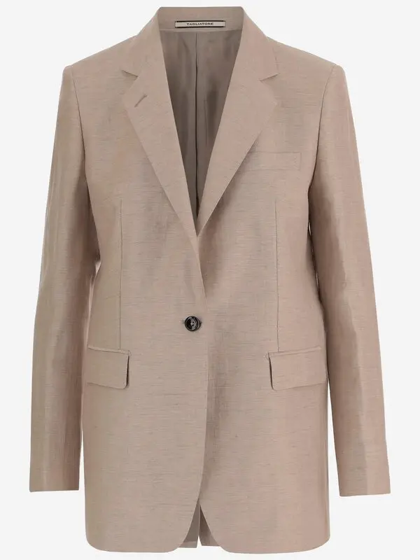 Tagliatore Linen And Cotton-blend Jacket