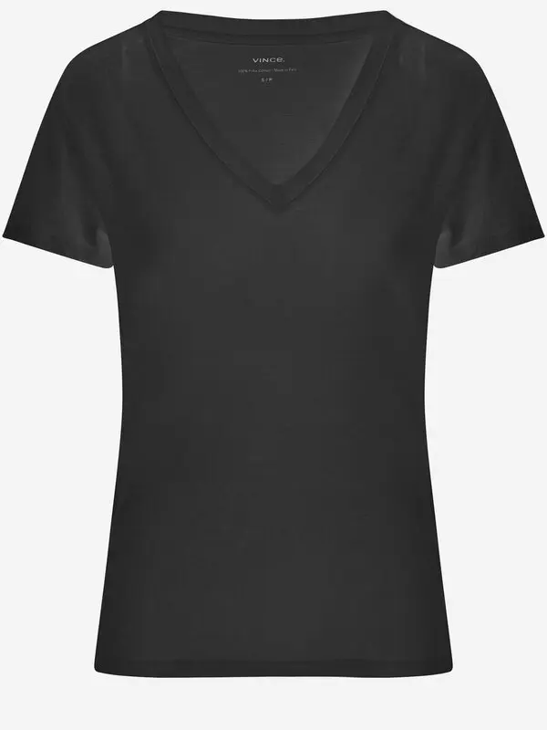 Vince Cotton V-neck T-shirt
