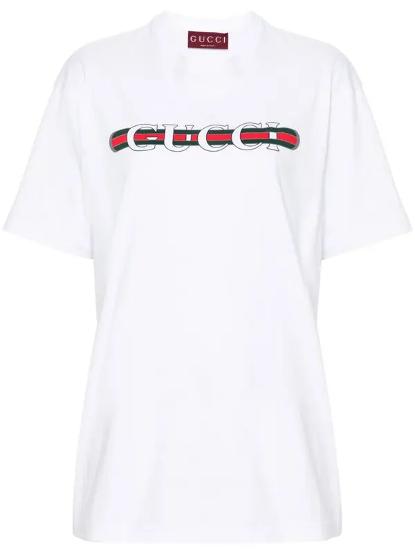 Gucci Logo Cotton T-shirt - White