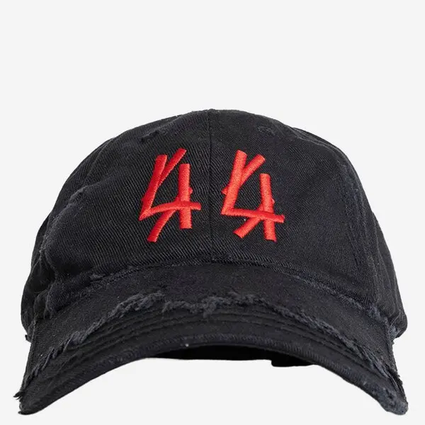 44 LABEL GROUP Baseball Cap With Embroidered Logo - Black