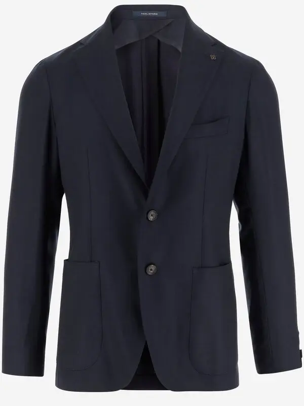 Tagliatore Single-breasted Stretch Wool Jacket