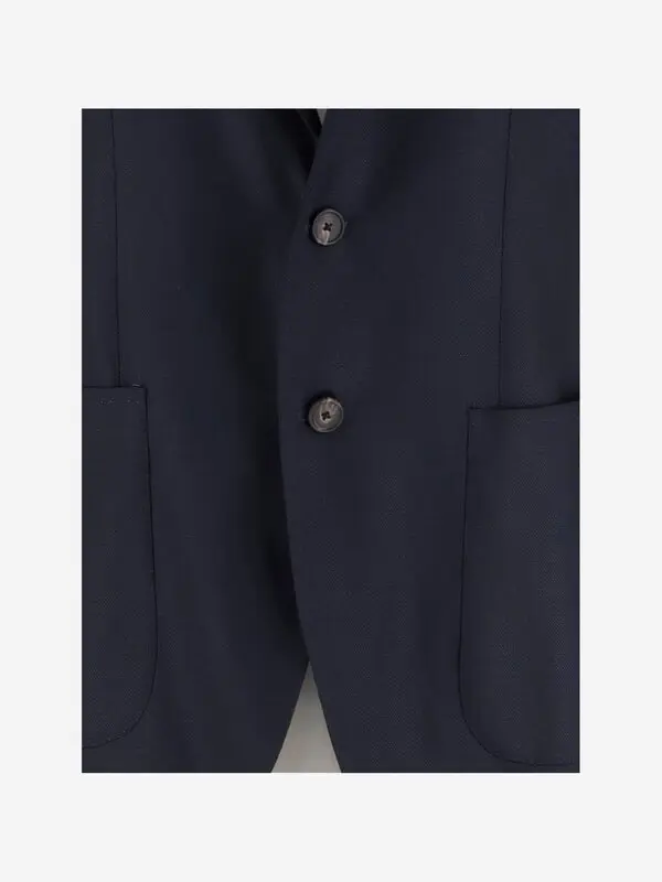 Tagliatore Single-breasted Stretch Wool Jacket