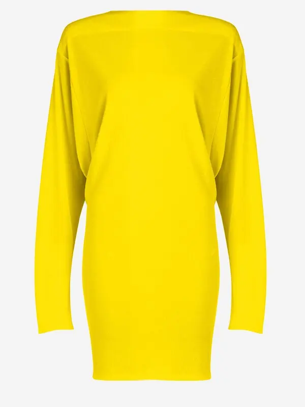 Jacquemus Mistral Dress In Viscose Blend - Yellow