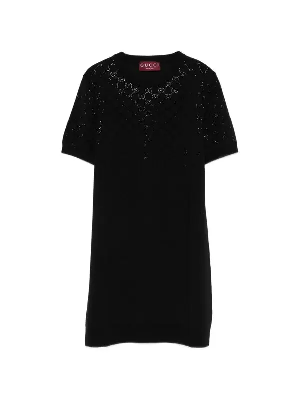 Gucci Wool Short Sleeve Dress