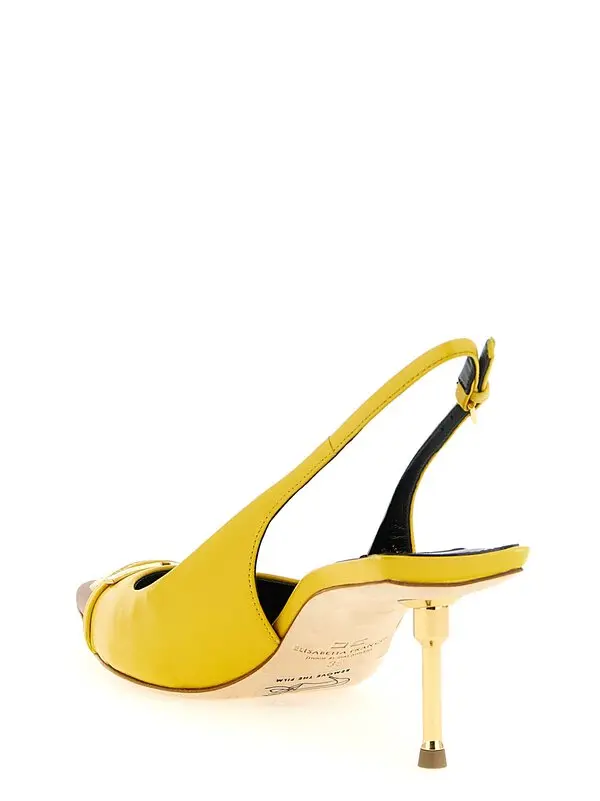 Elisabetta Franchi Leather Slingbacks