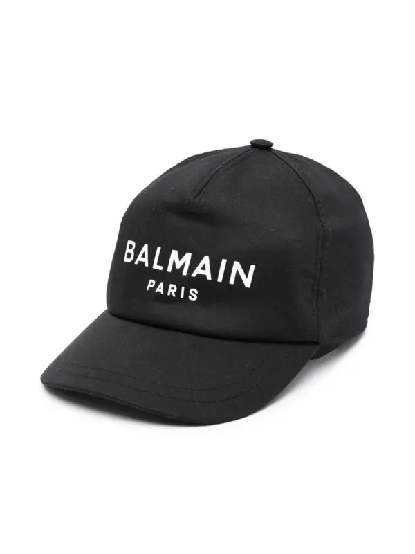 Balmain Cap With Logo - Black