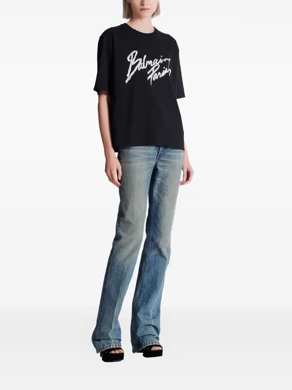 Balmain Logo Cotton T-shirt