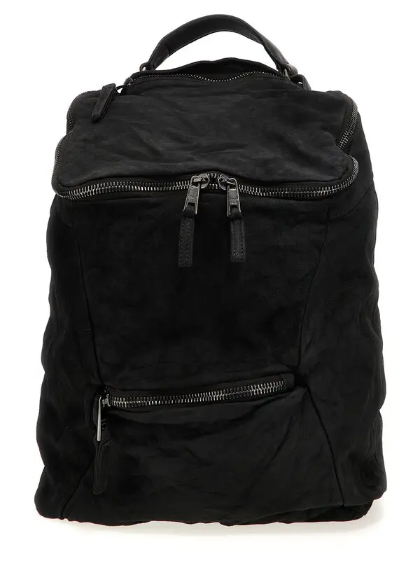 GIORGIO BRATO Leather Backpack - Black