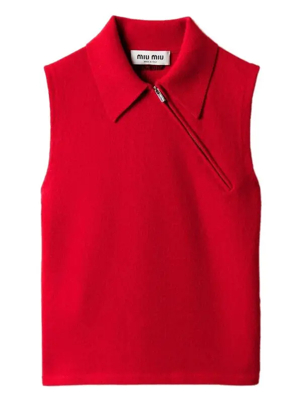 Miu Miu Polo Cashmere Vest