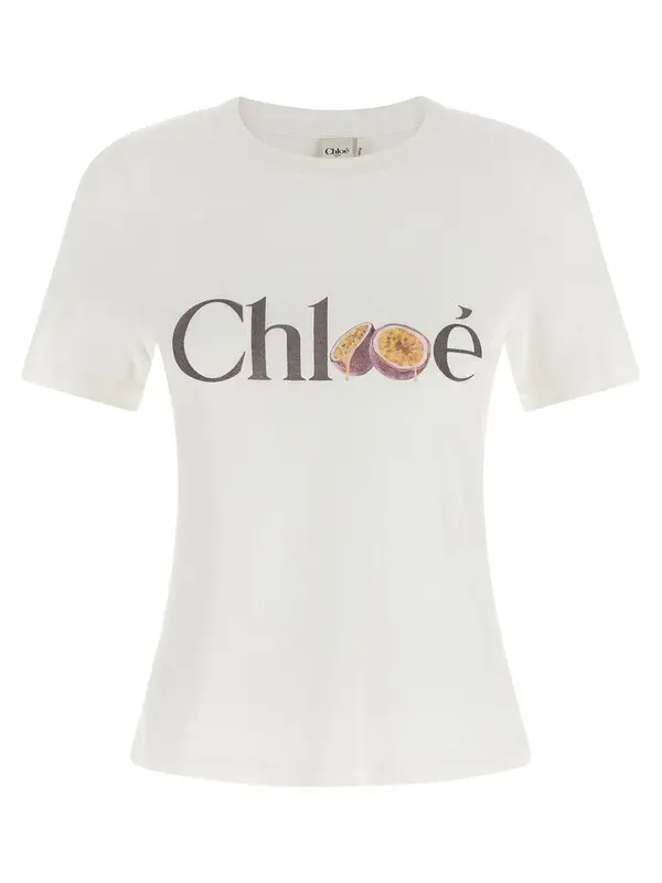 Chloé Printed Cotton T-shirt