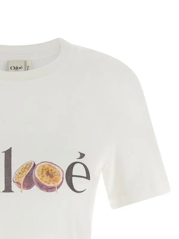 Chloé Printed Cotton T-shirt