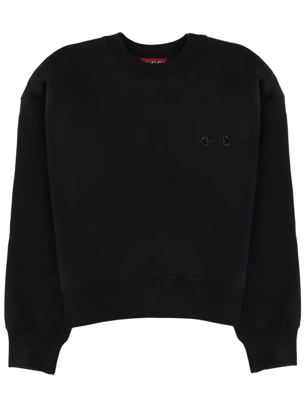Gucci Cotton Sweatshirt With Clamp Detail