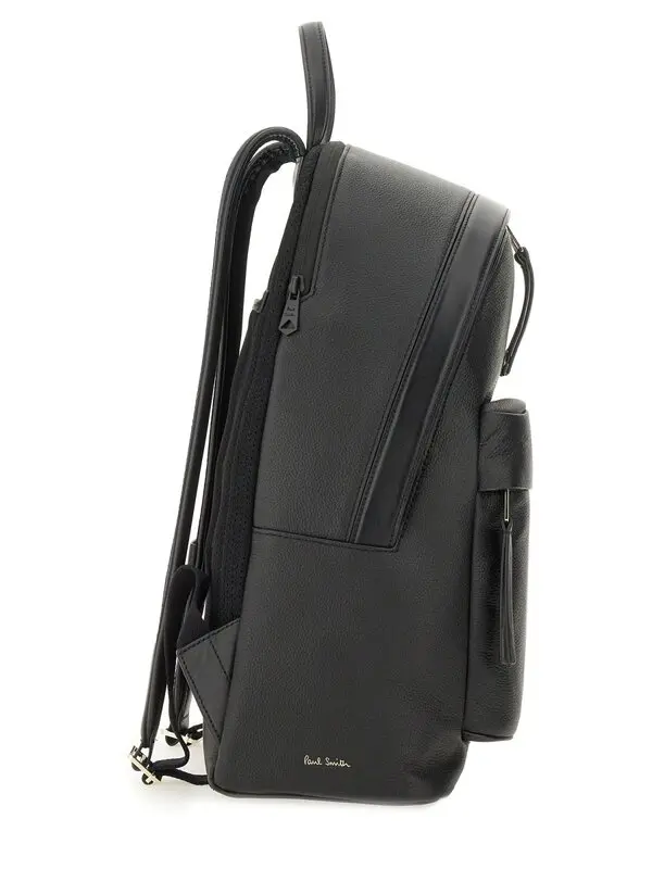 Paul Smith Signature Stripe Leather Backpack
