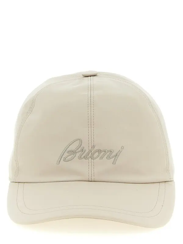 Brioni Logo Cap - Beige