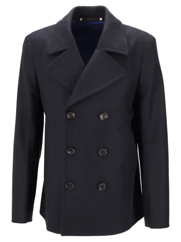 Paul Smith Tailored Wool-blend Coat - Very Dark Navy