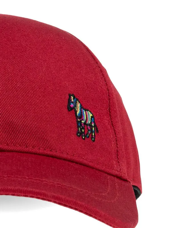 Paul Smith Zebra Logo Organic Cotton Cap - Red