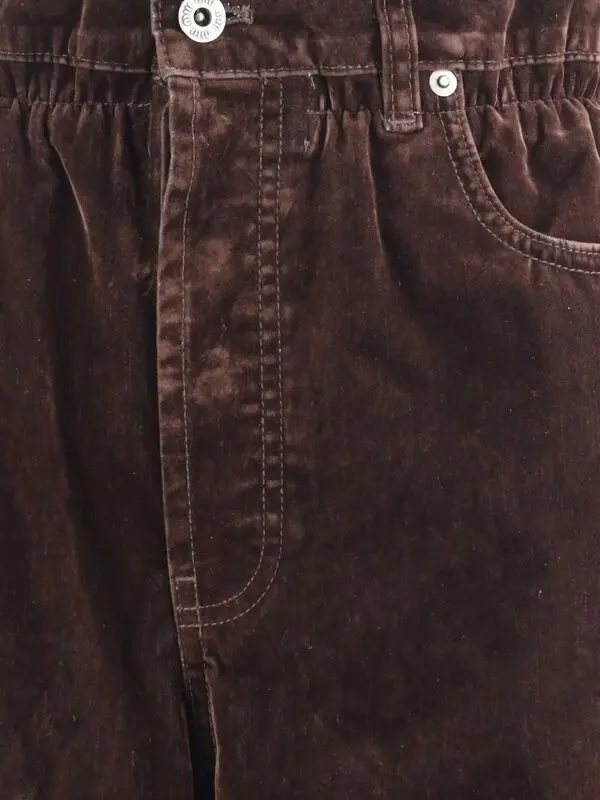 Miu Miu Pantaloni Velvet Chambray