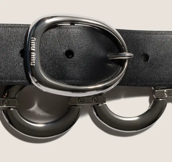 Miu Miu City Calf And Metal Belt