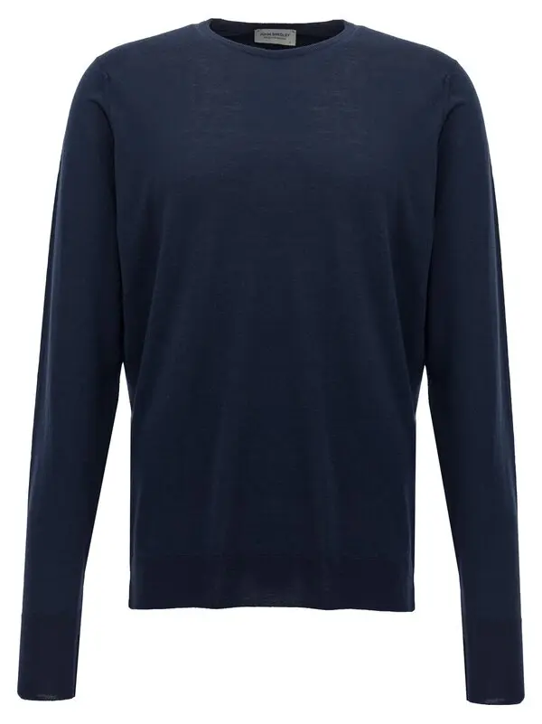 John Smedley Marcus Wool Sweater - Blue