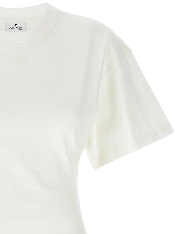 COURREGES Fitted Cotton T-shirt